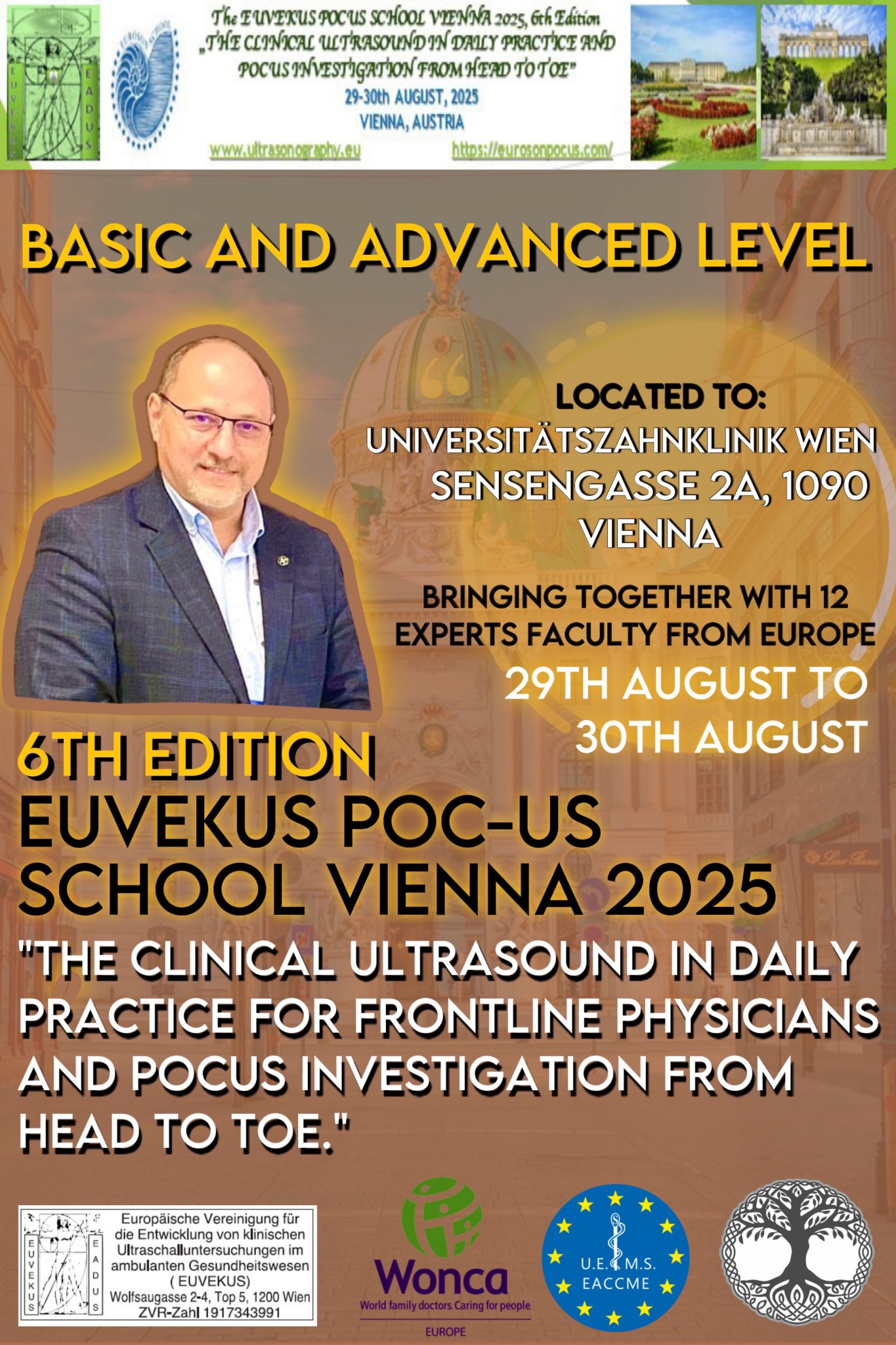 EUROSON SCHOOL: Euroson POCUS School Vienna 2025, 6th Edition – EFSUMB