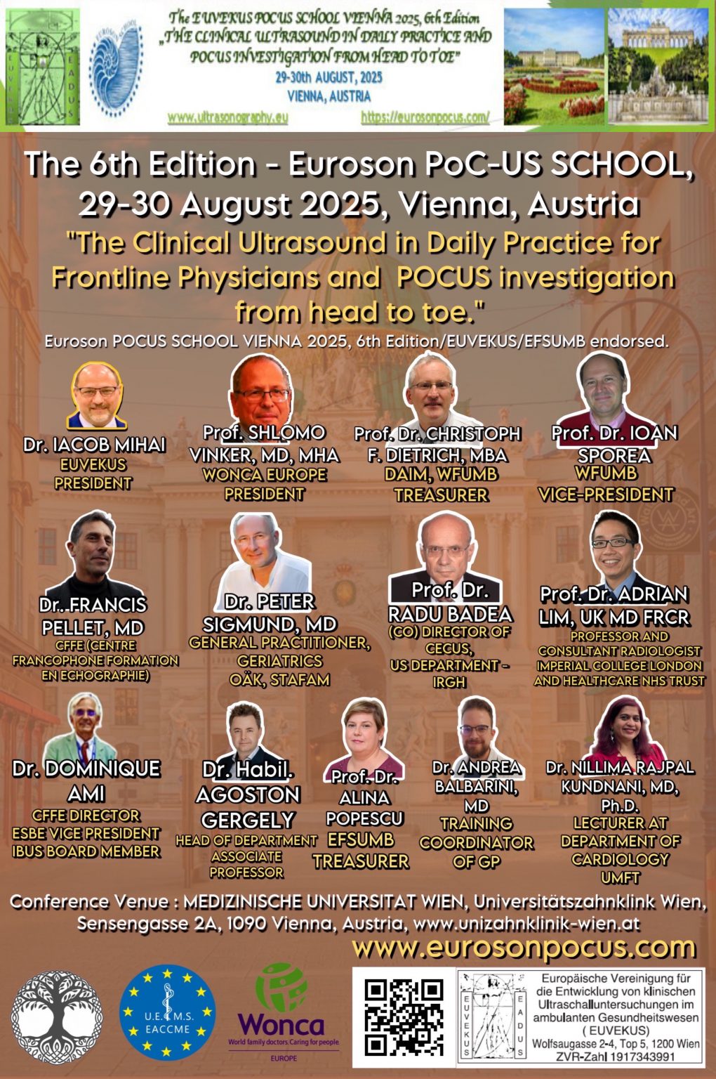 EUROSON SCHOOL: Euroson POCUS School Vienna 2025, 6th Edition – EFSUMB